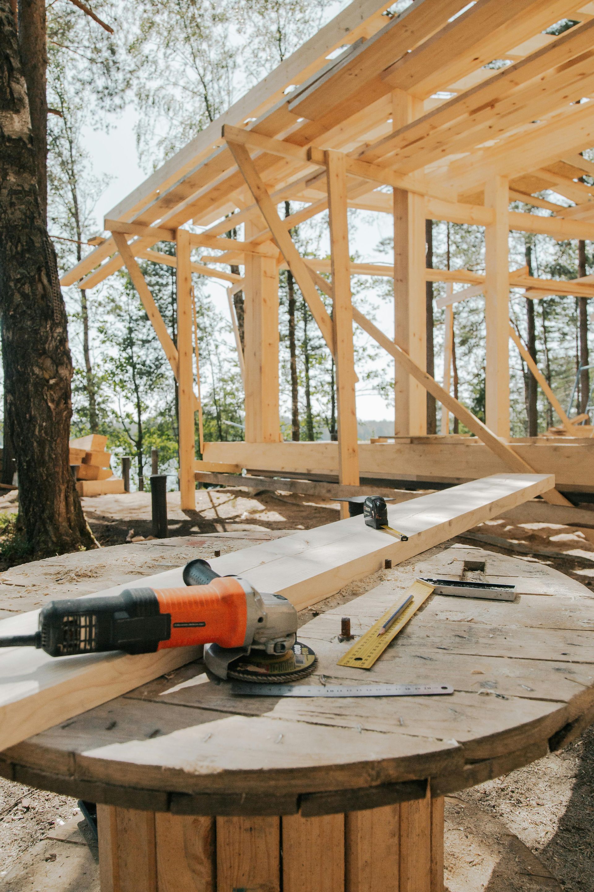 Building on Aore Island Vanuatu