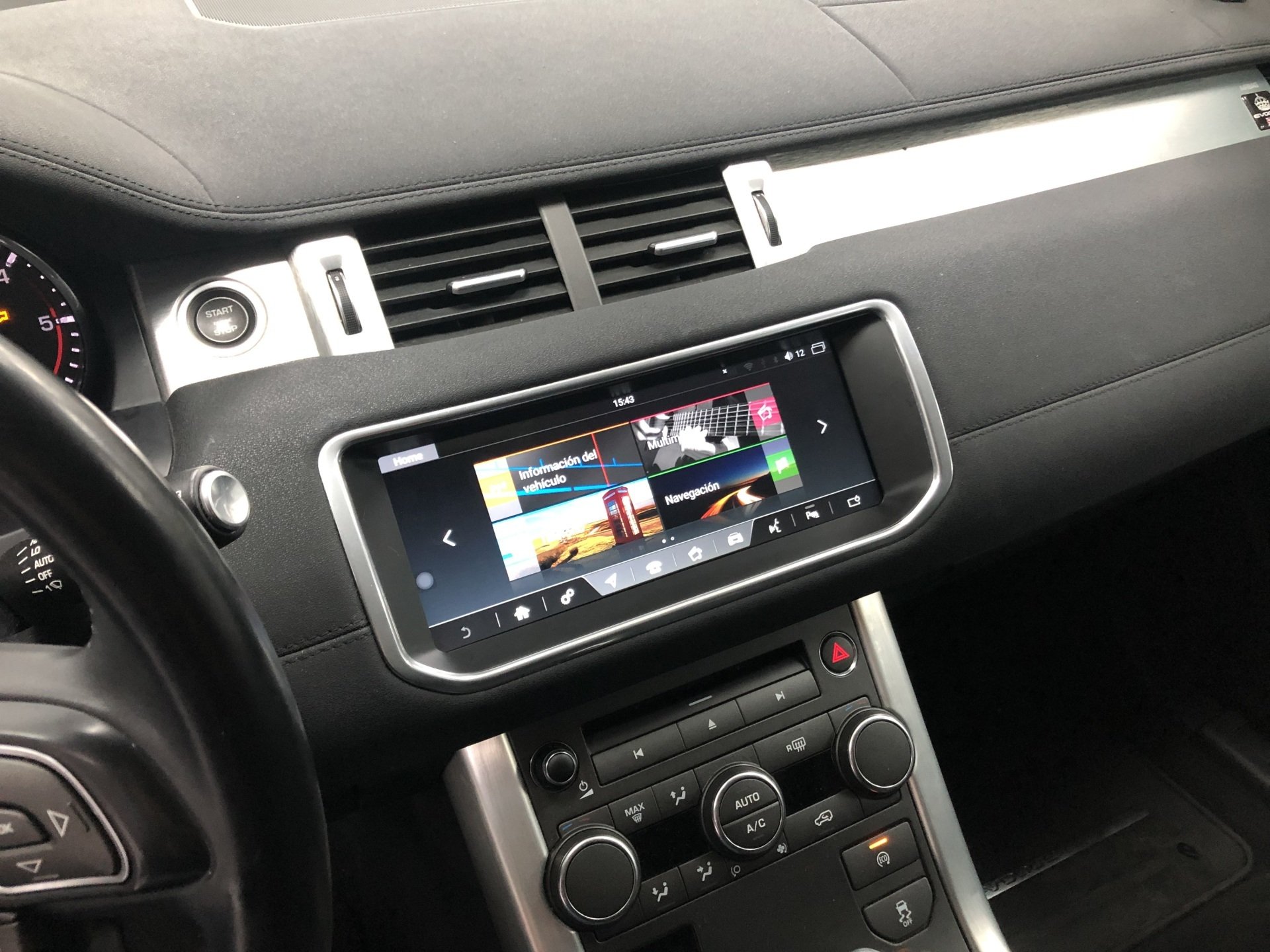 Pantalla android 10,25" Range Rover Evoque