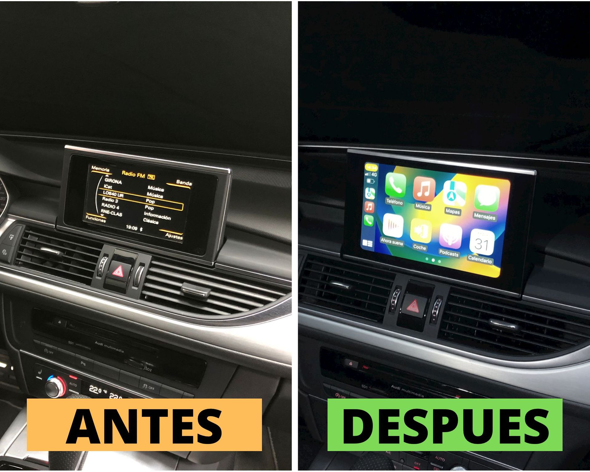 Pantalla android 8,4" AUDI A6 A7
