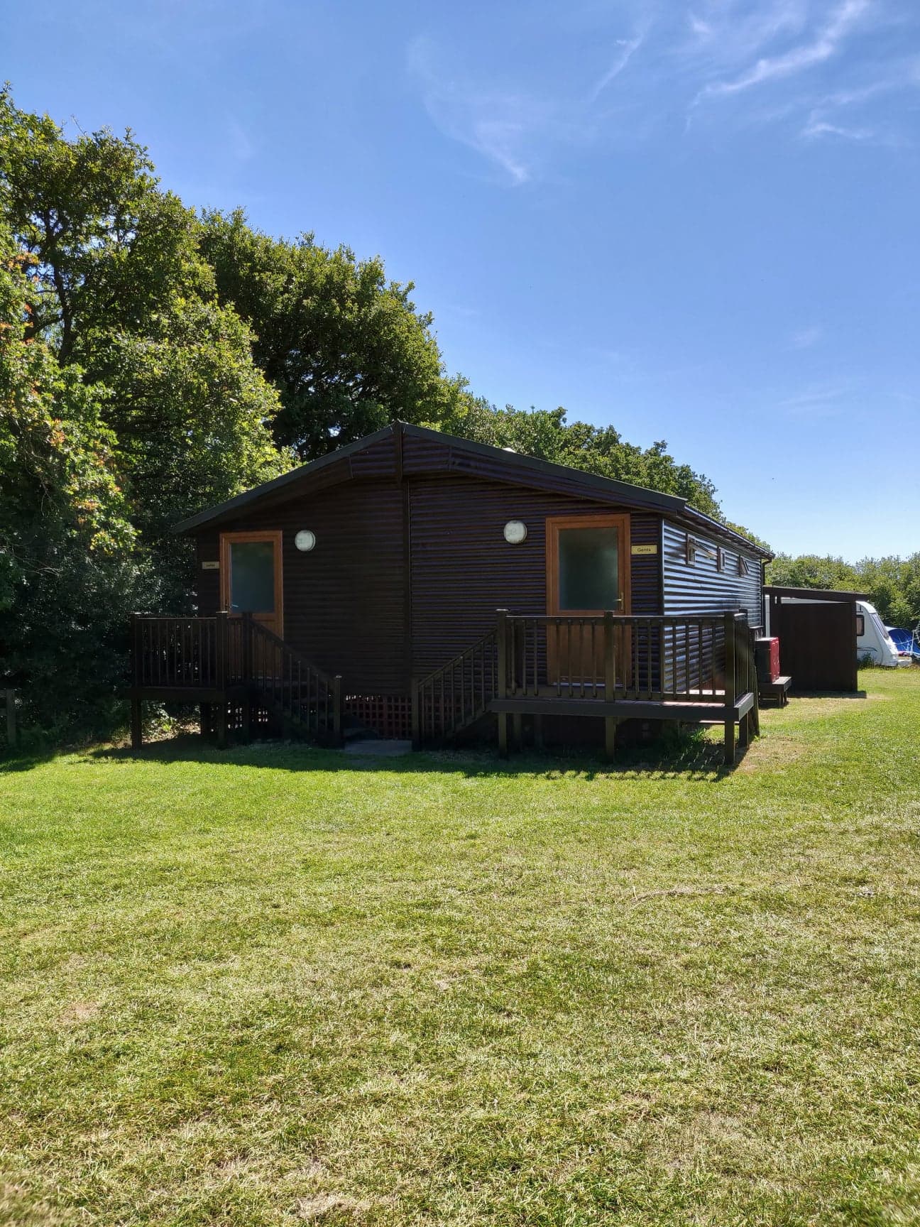 Jurassic Coast Campsite, located between Charmouth and Lyme Regis ...