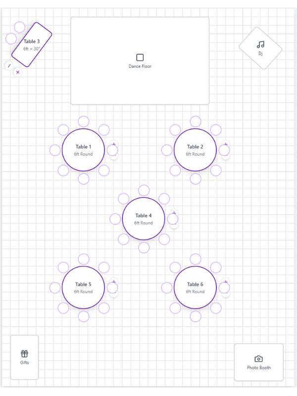 Rectangle Wedding Table Layout Plan Ideas for Elegant Receptions