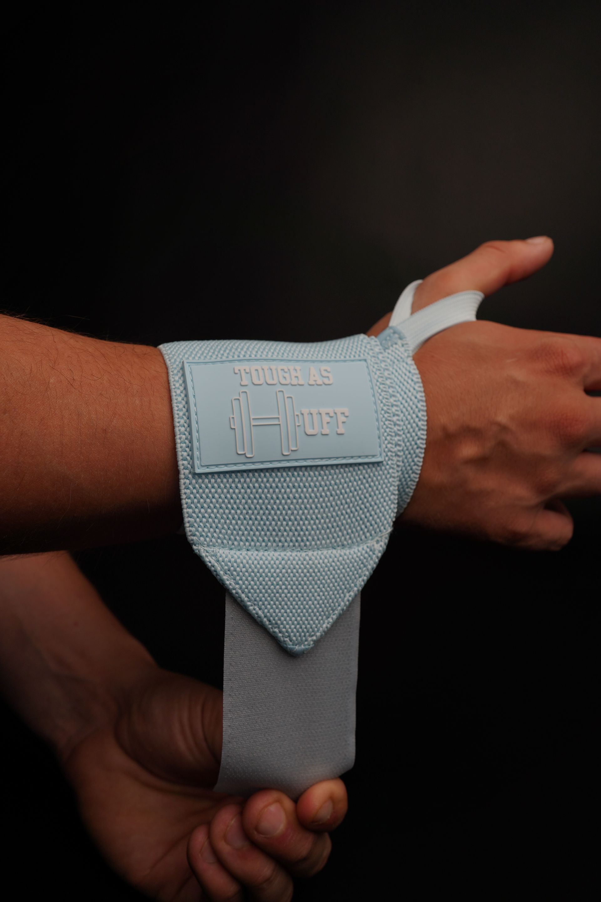 Light Blue Gym Wrist Straps - Ultimate Support