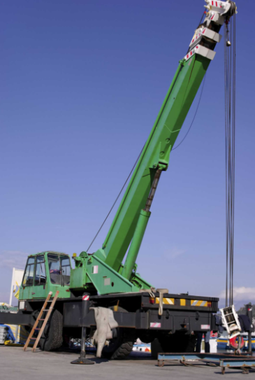 ¿Cuáles son las partes de una grúa industrial?