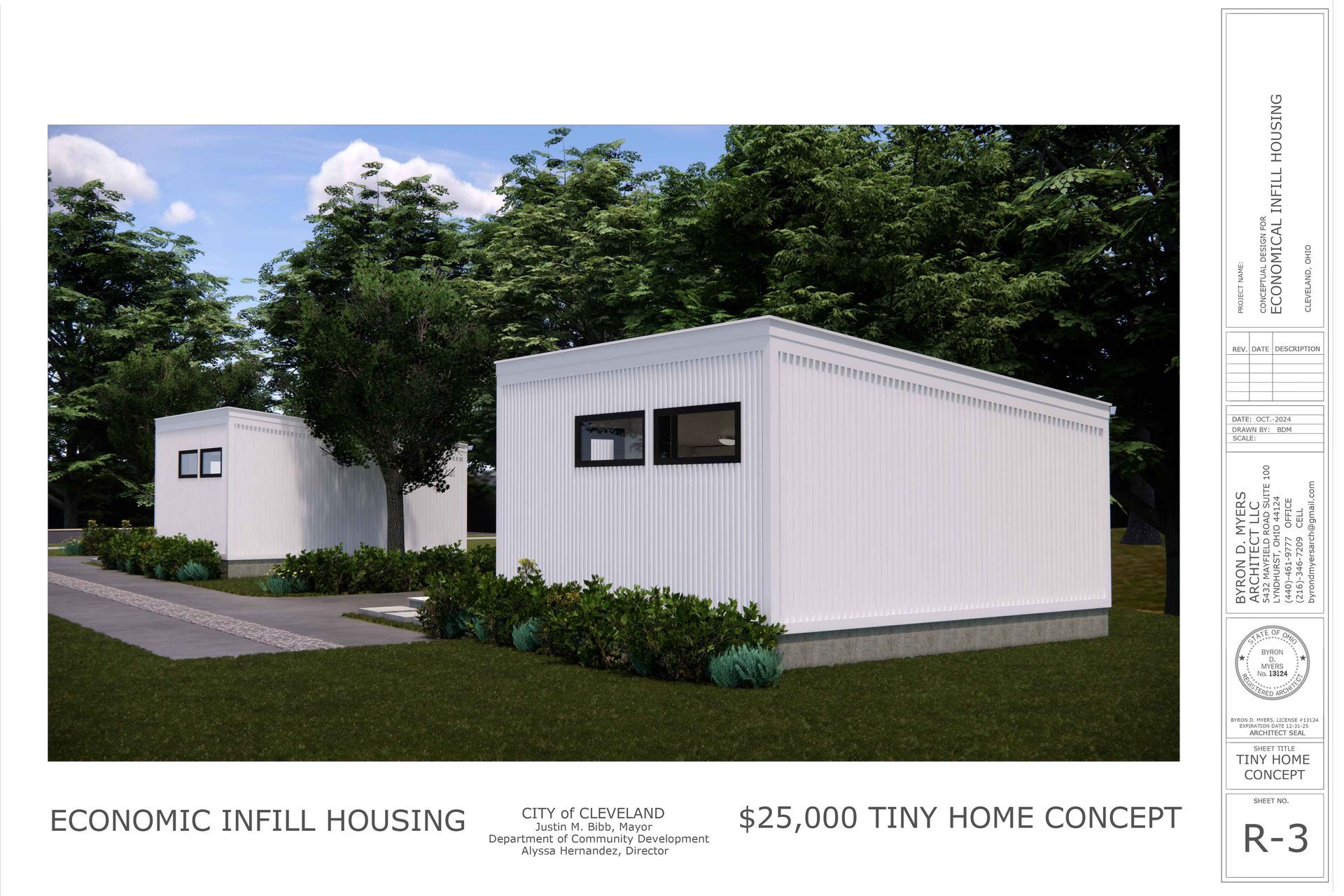 Economic Infill Housing Tiny Home Concept | OH | Byron D. Myers ...