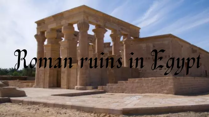 Roman ruins in Egypt