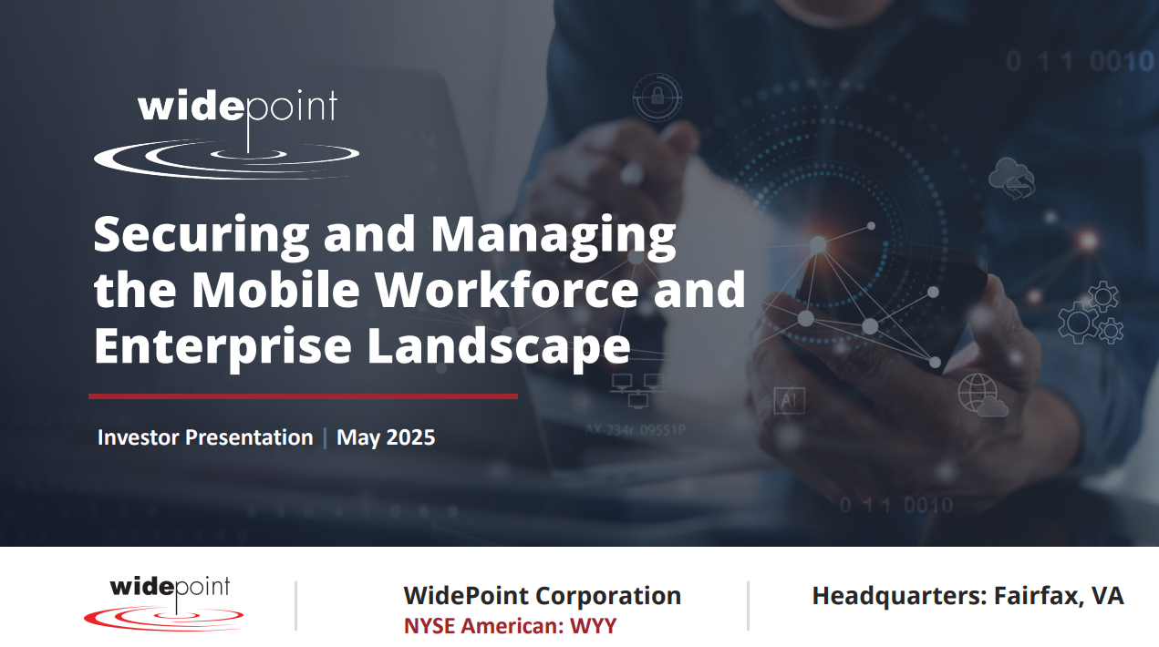 Investor Relations | WidePoint Corporation