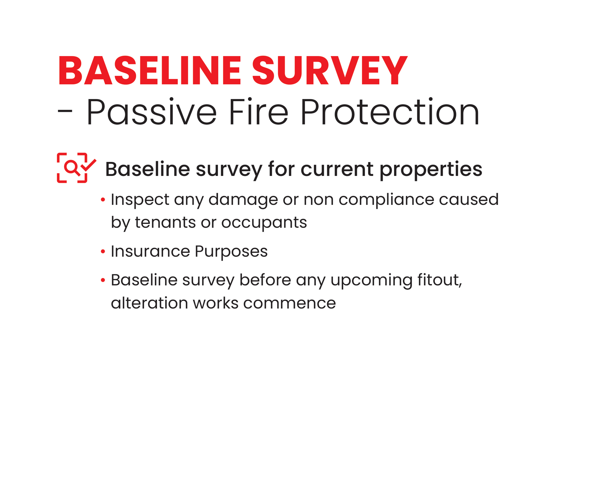 Facilities & Asset Management Passive Fire Protection
