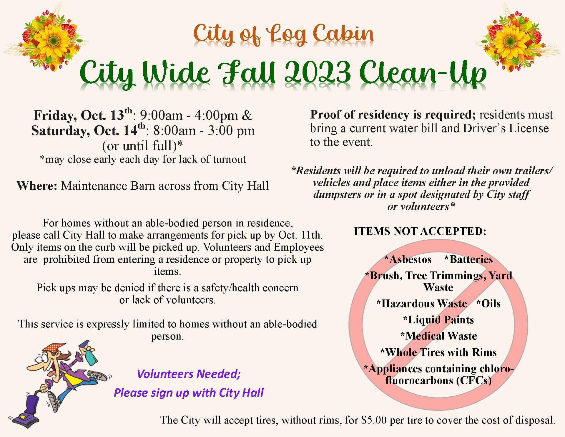 October 2023 City Clean Up
