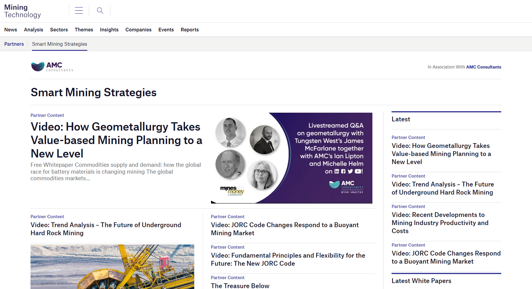 AMC Consultants featured on Mining Technology
