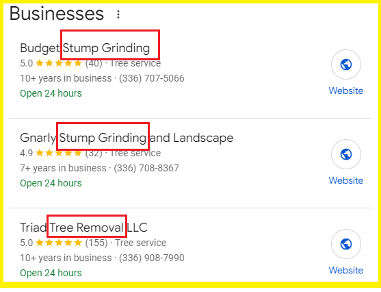 Local SEO Marketing For Stump Grinding Business