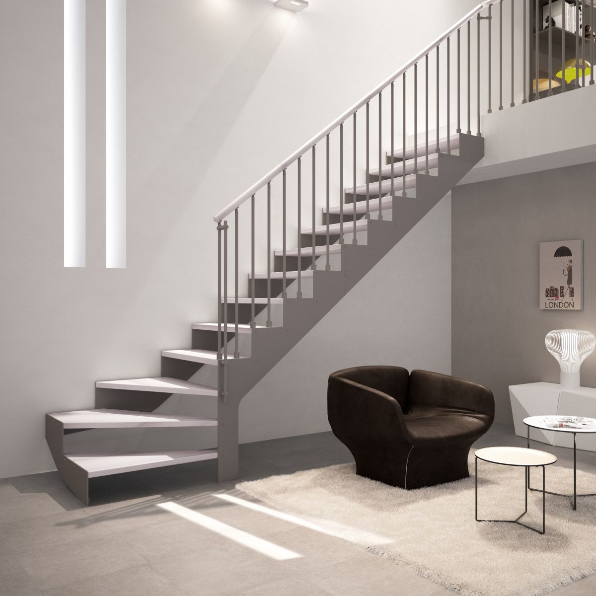 Scale con struttura in legno o in ferro a Roma | MATTIOLI SRL