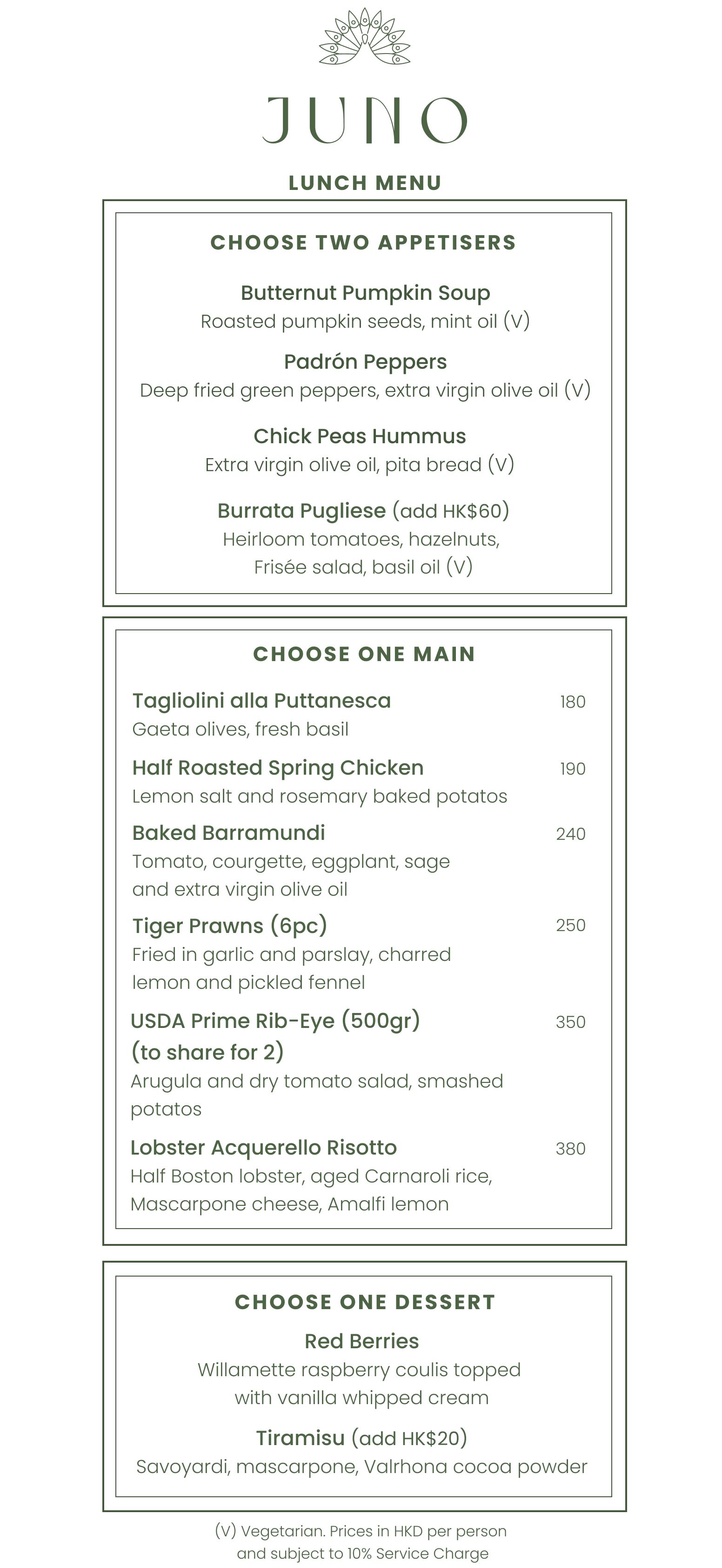 Juno - Italian Mediterranean in Sheung Wan, Hong Kong