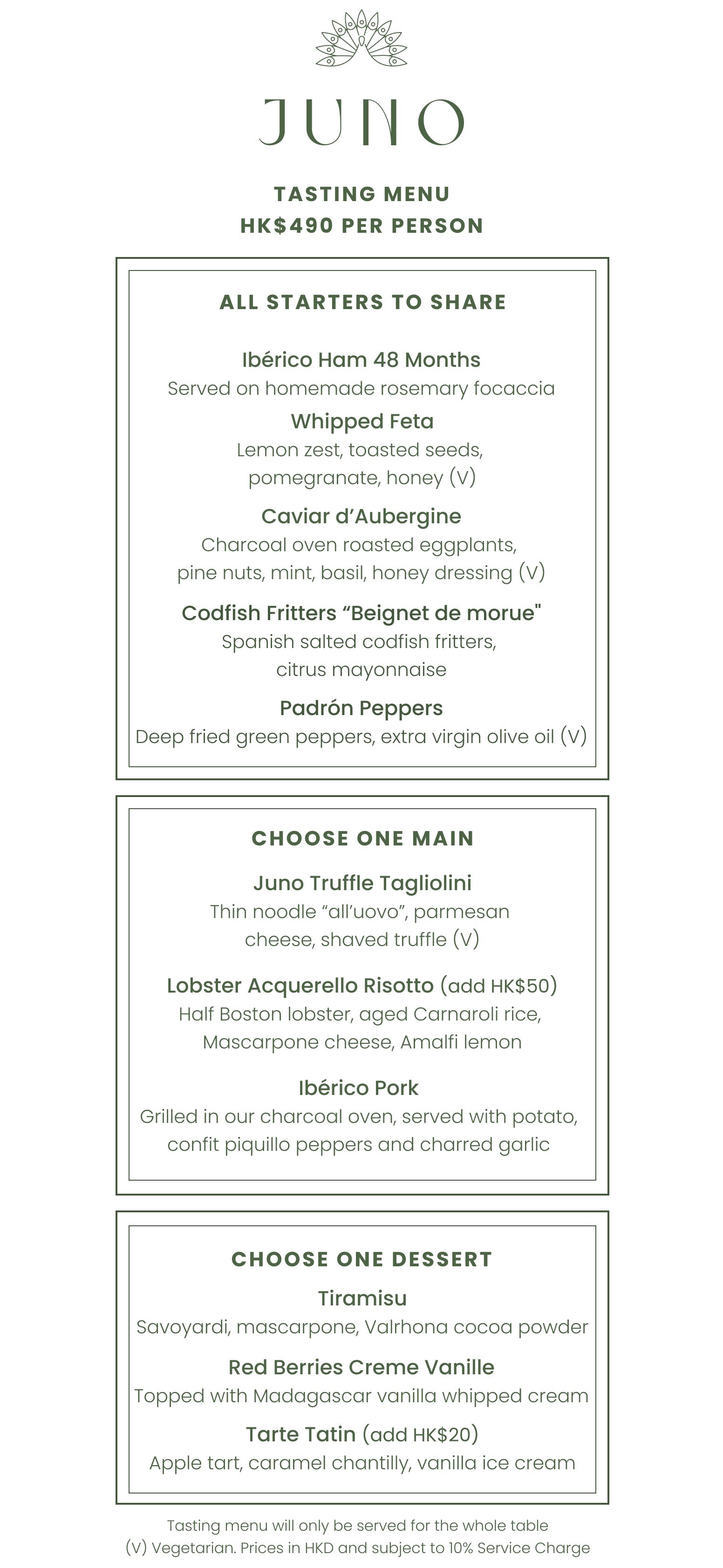 Juno - Italian Mediterranean in Sheung Wan, Hong Kong