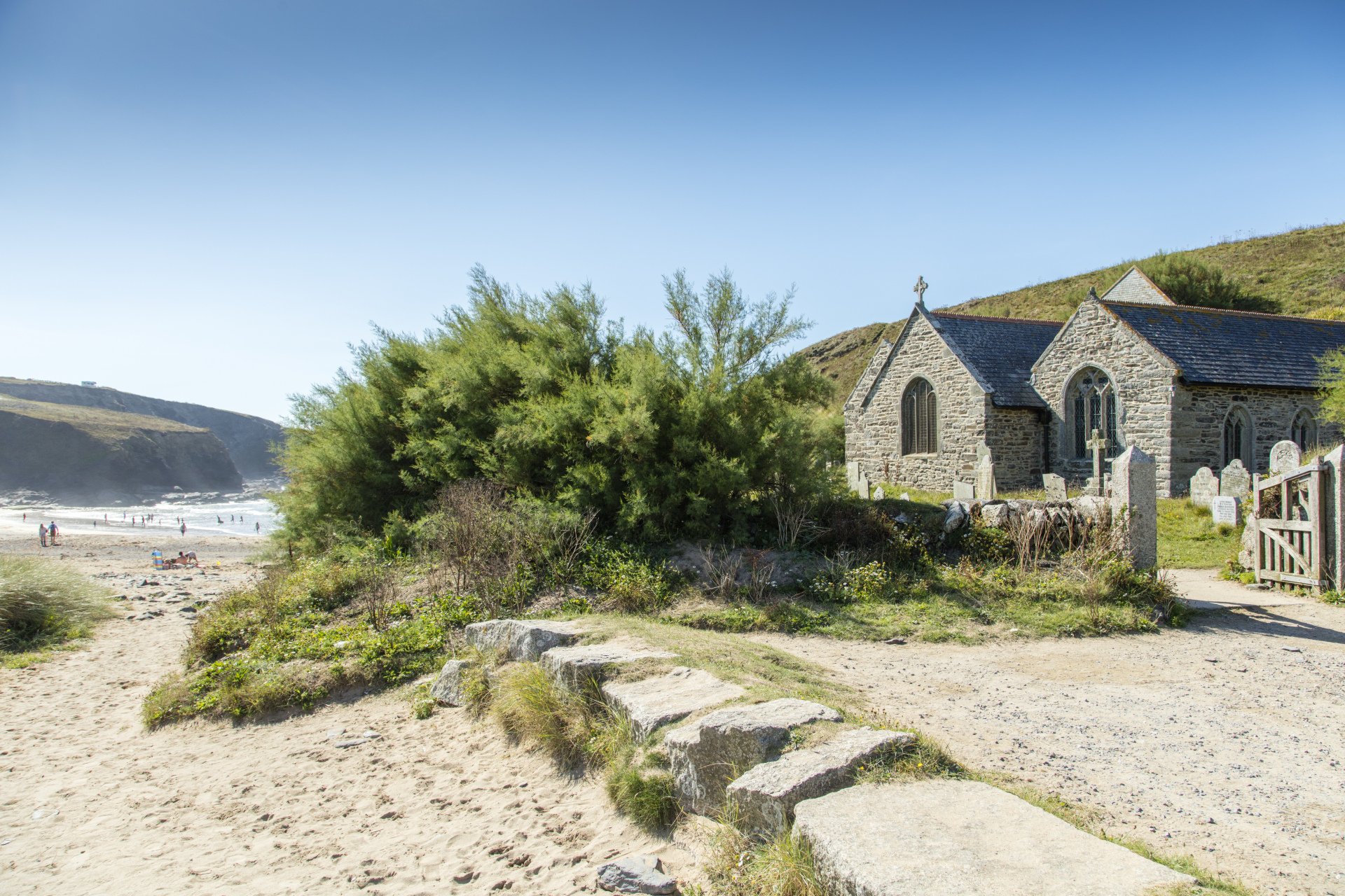 Camping and caravan sites Coverack, Helston, Cornwall: Little Trevothan