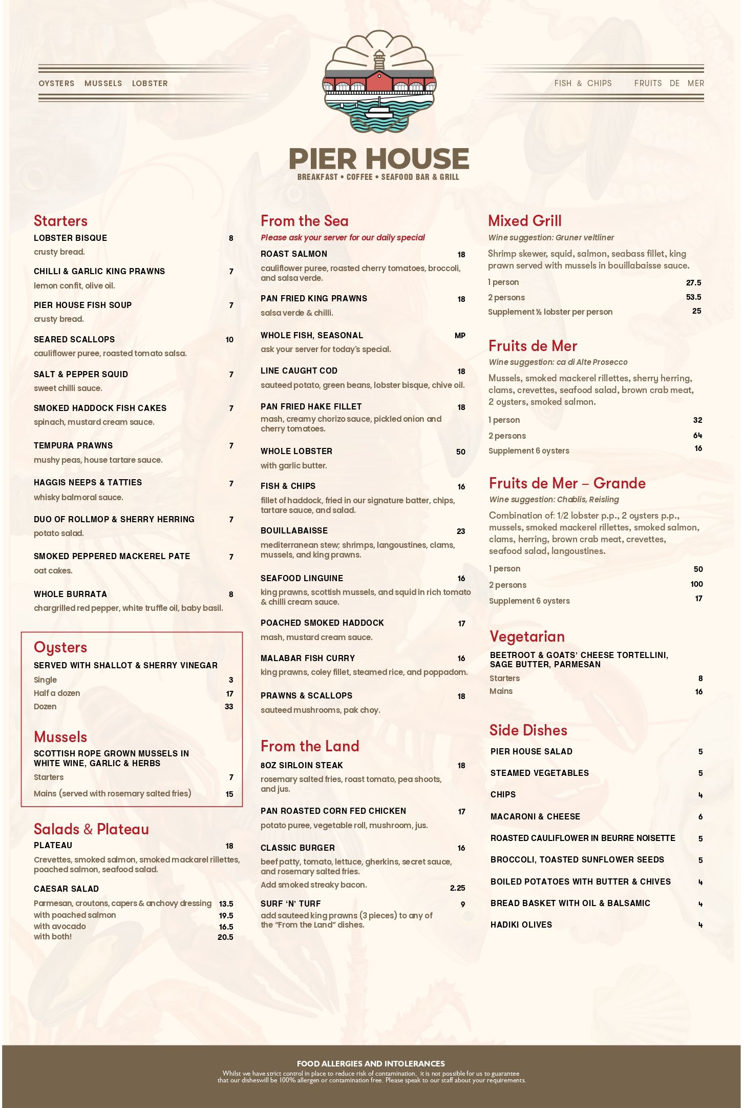 Pier House Gallery | Edinburgh Seafood & Coffee Moments