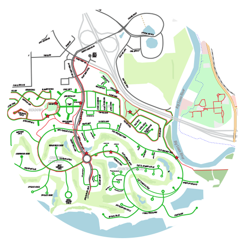 Dakota Dunes Street Maps