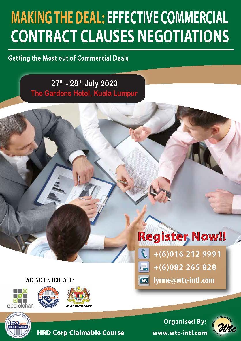 Making the Deal: Effective Commercial Contract Clauses Negotiations (27 ...