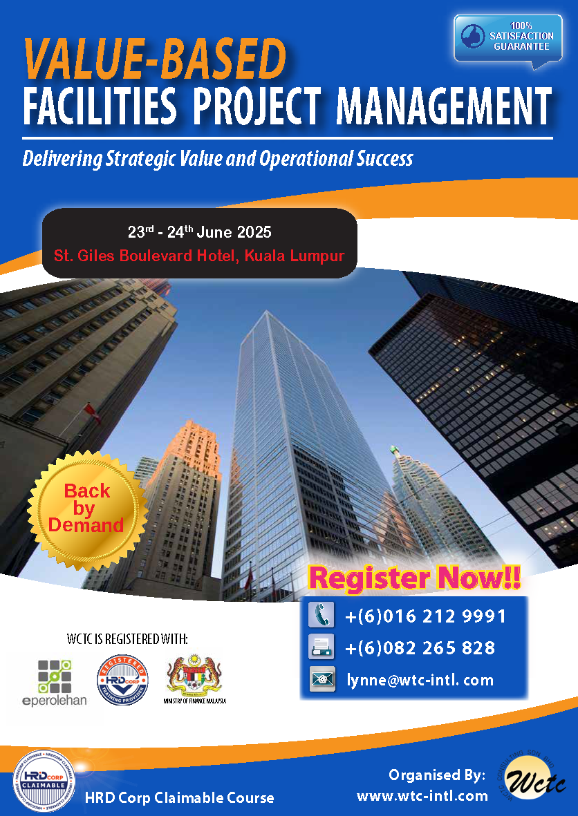 Value-Based Facilities Project Management (23 - 24 June 2025)