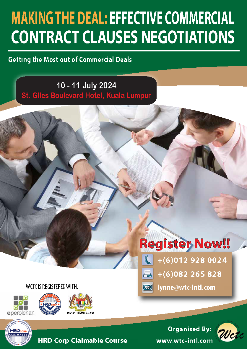 Making the Deal: Effective Commercial Contract Clauses Negotiations (10 ...