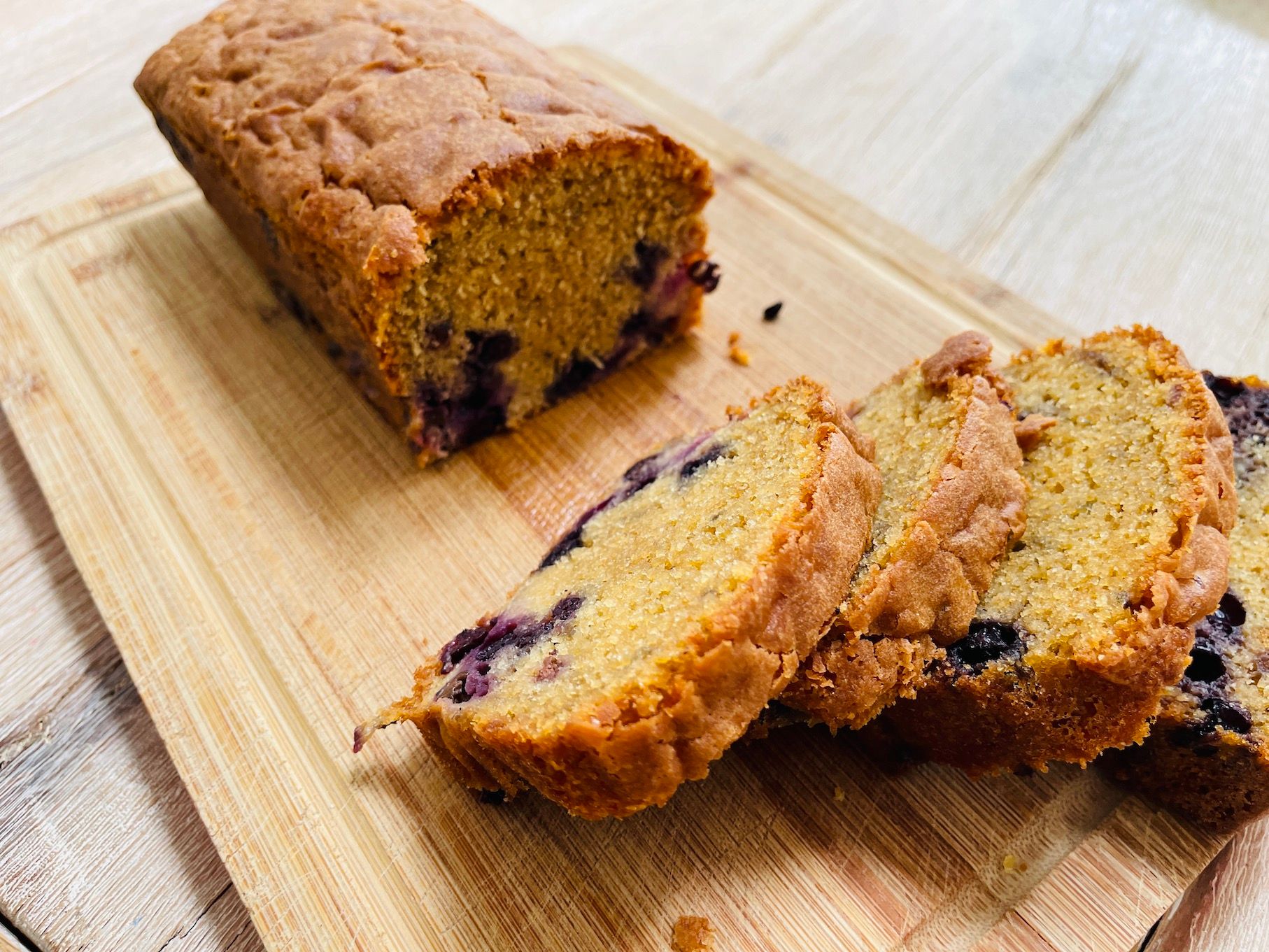 Recept; Blauwe bessen cake