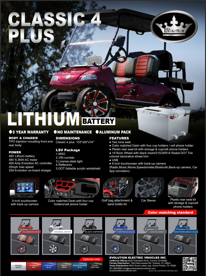 Evolution Golf Cart Elite Custom Golf Carts LLC