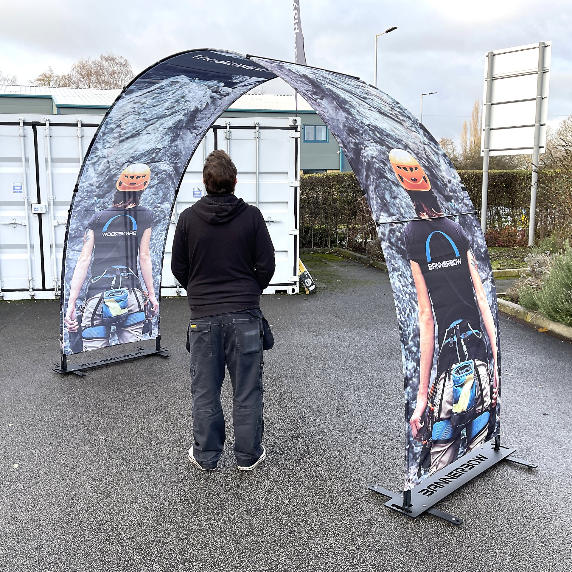 Bannerbow Portable Arch Display - Indoor and Outdoor
