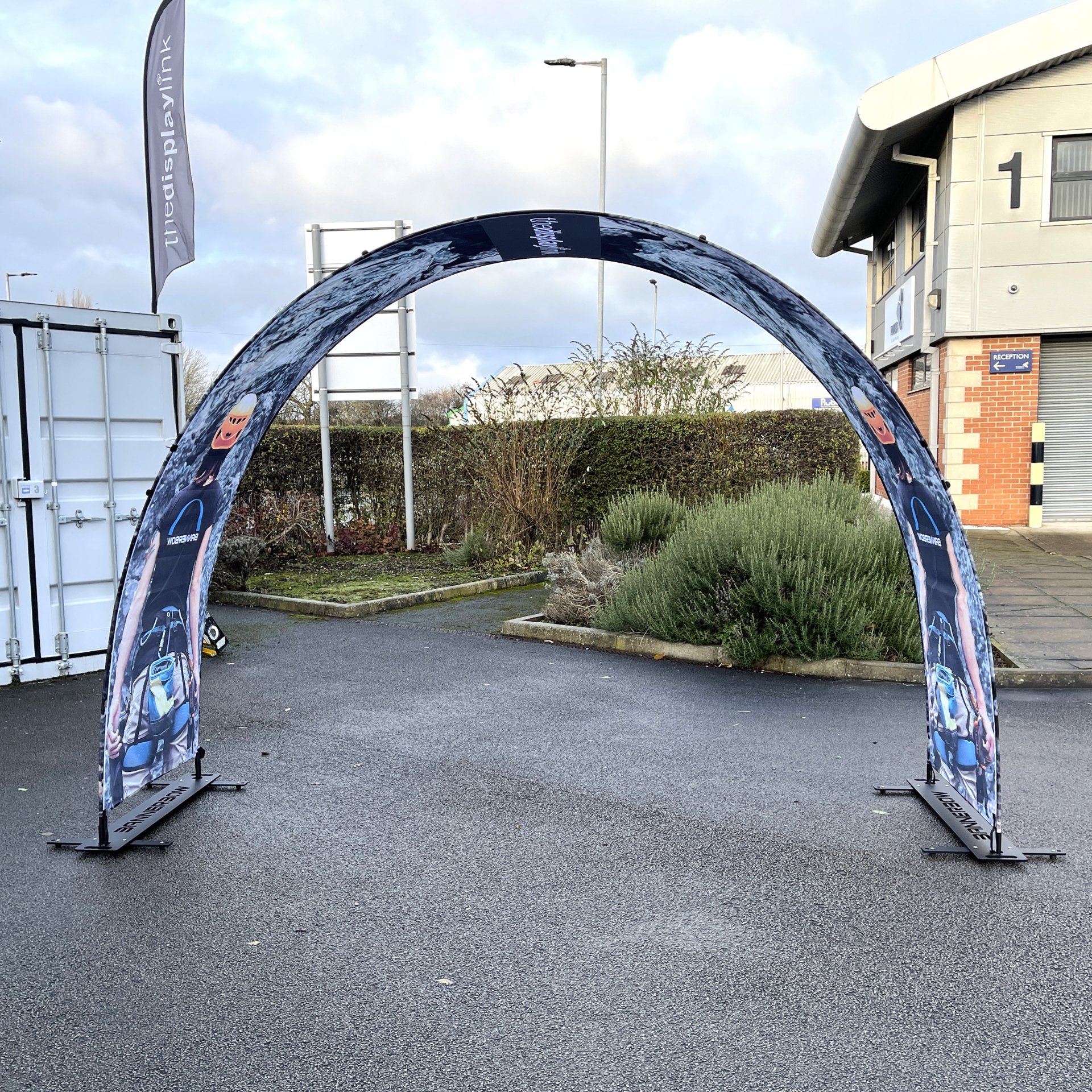 Bannerbow Portable Arch Display - Indoor and Outdoor
