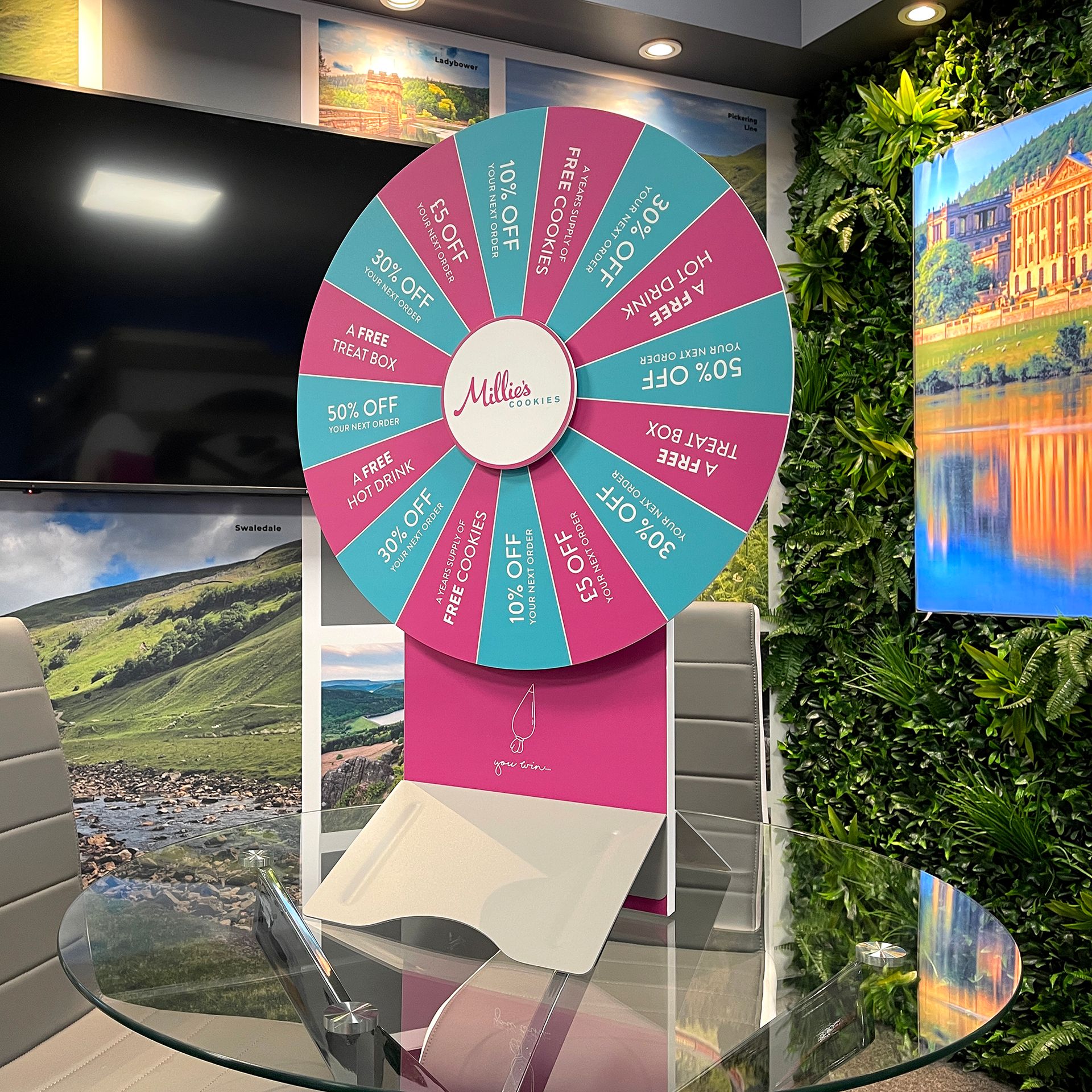 Mini Spinning Wheel | Table Top Branded Promotional Wheel