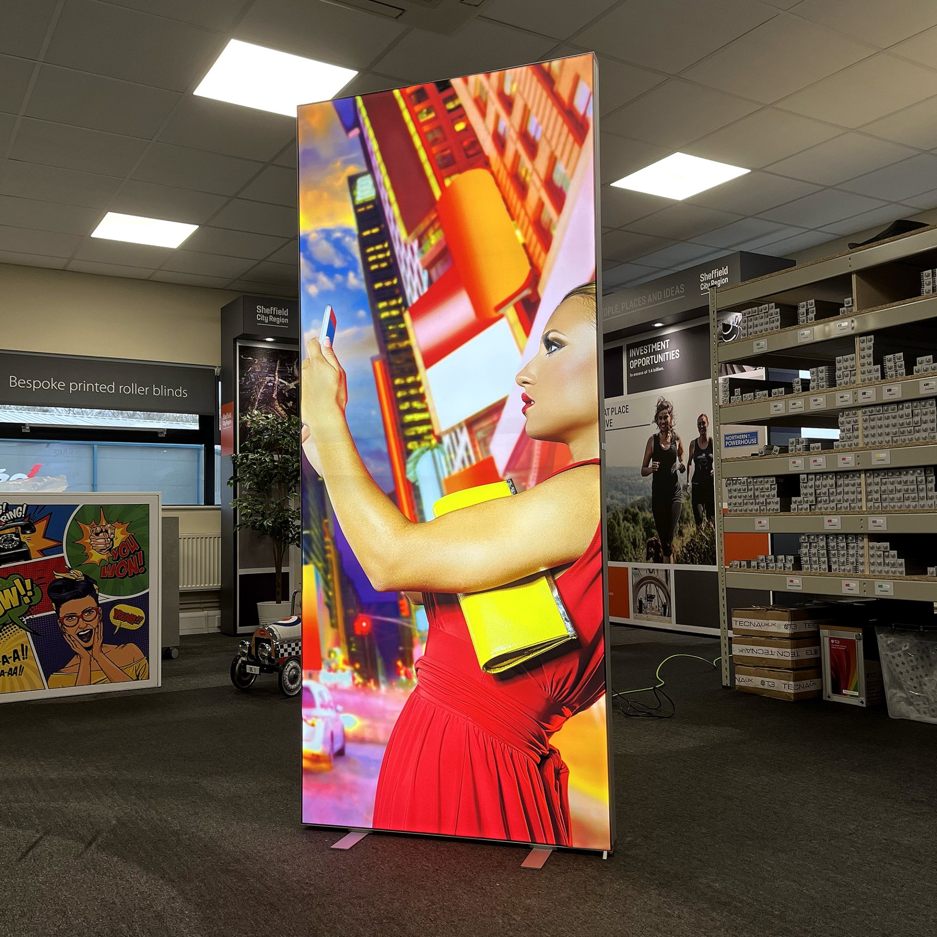 LED Lightbox Banner Stand - Budget Friendly Version