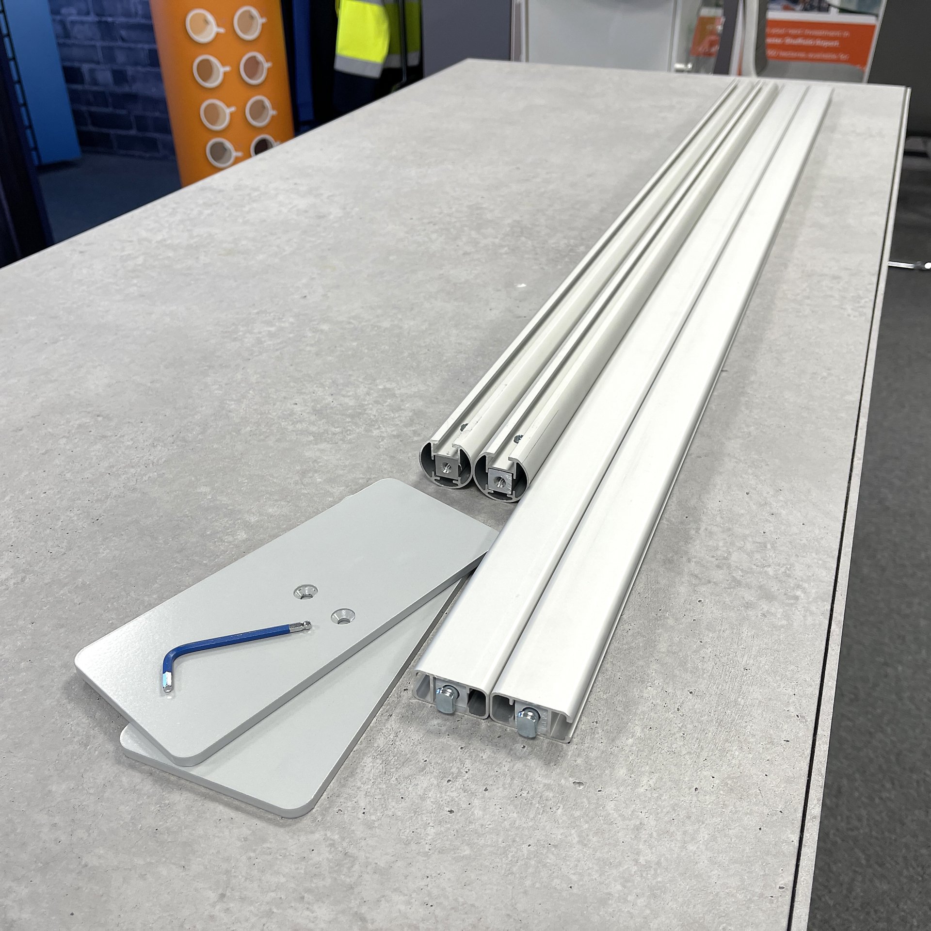 Table Top Counter Display Aluminium Custom Size