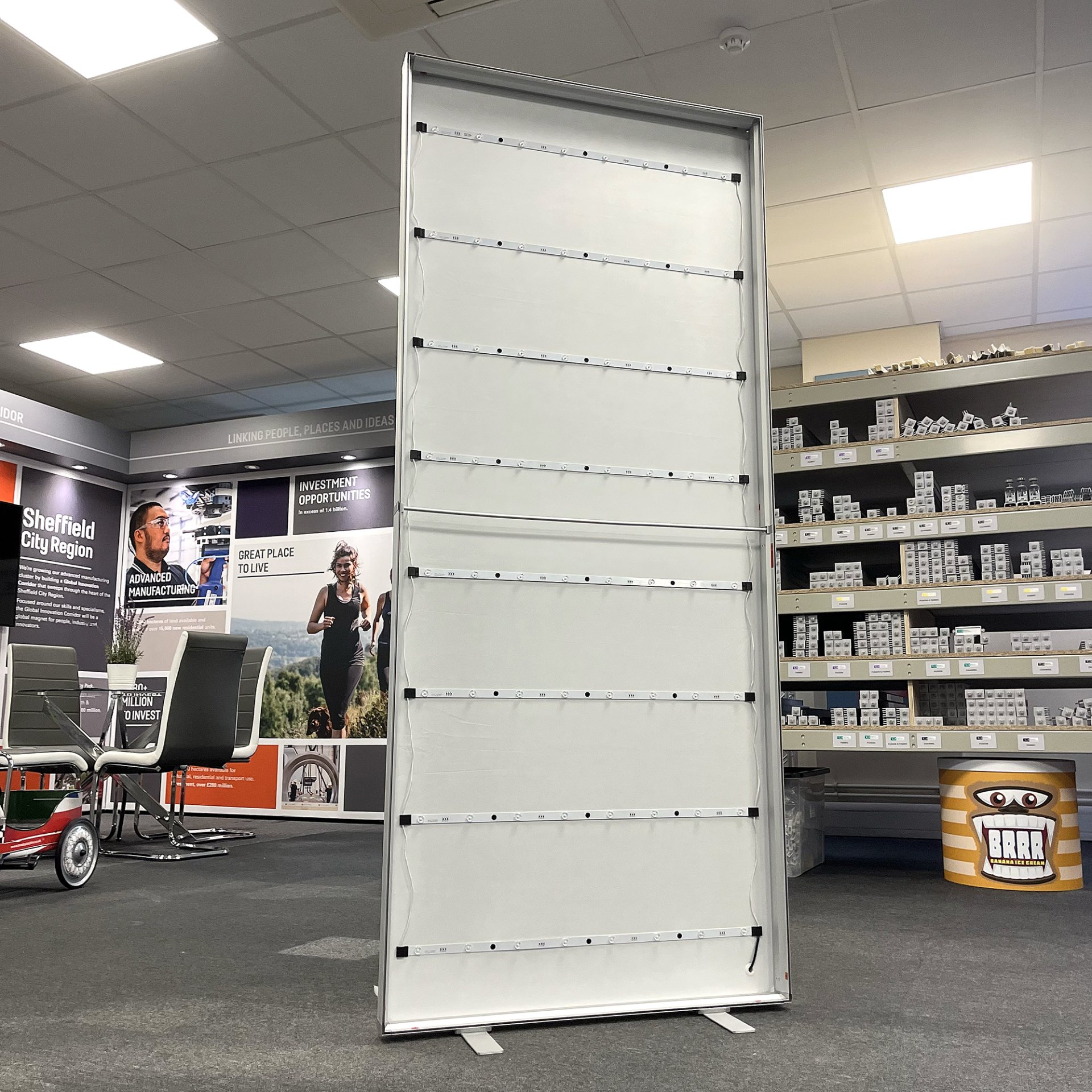 LED Lightbox Banner Stand - Budget Friendly Version