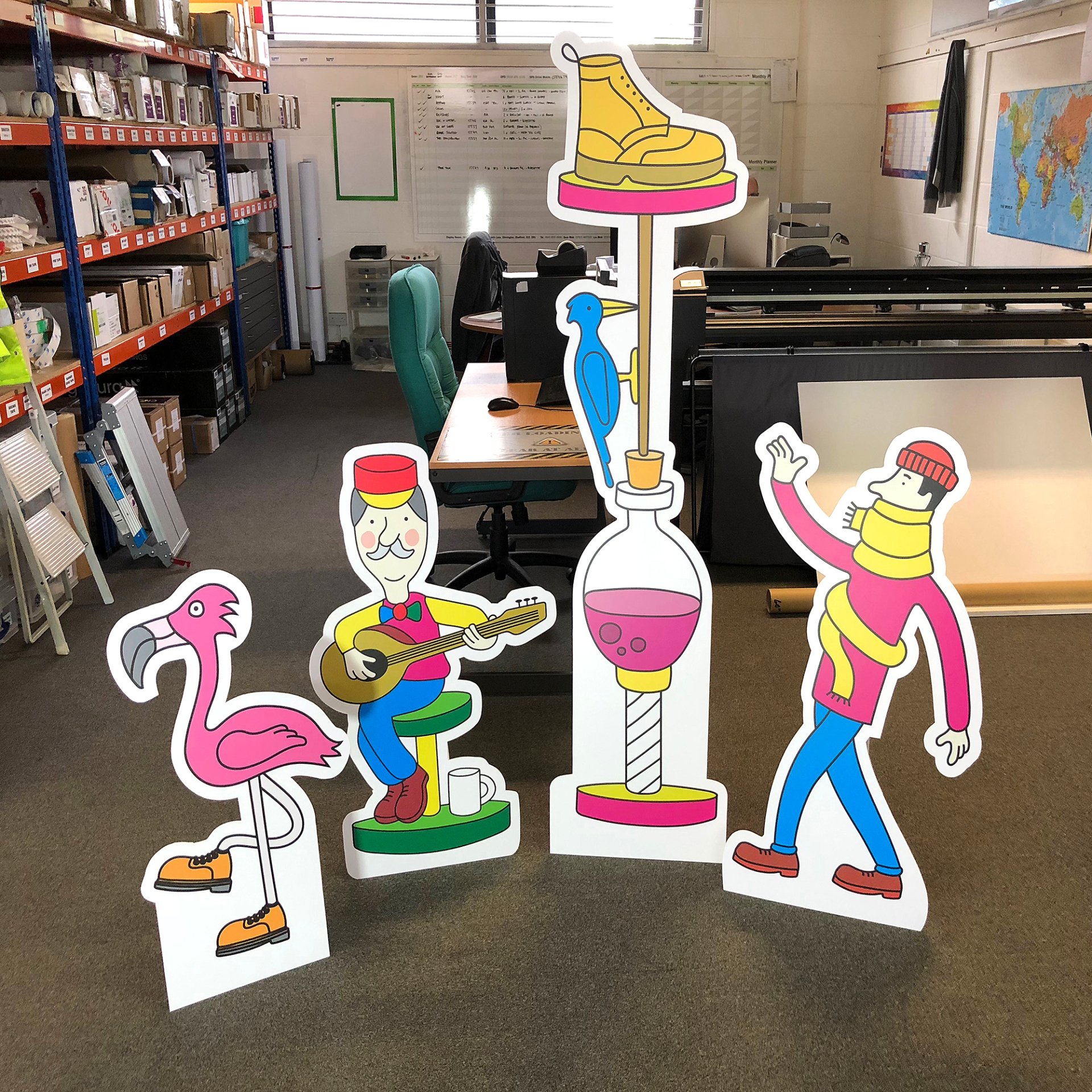 Strutted Displays | Freestanding Cut Outs | The Display Link