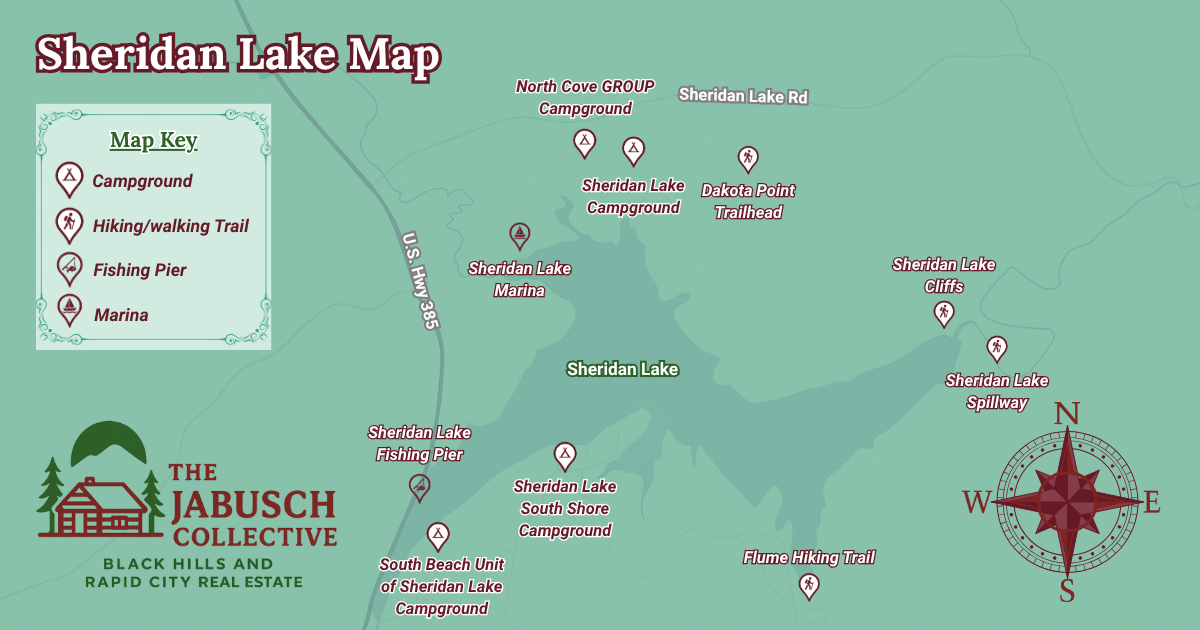 Sheridan Lake SD Campgrounds, Cabins, Map, & Local Guide