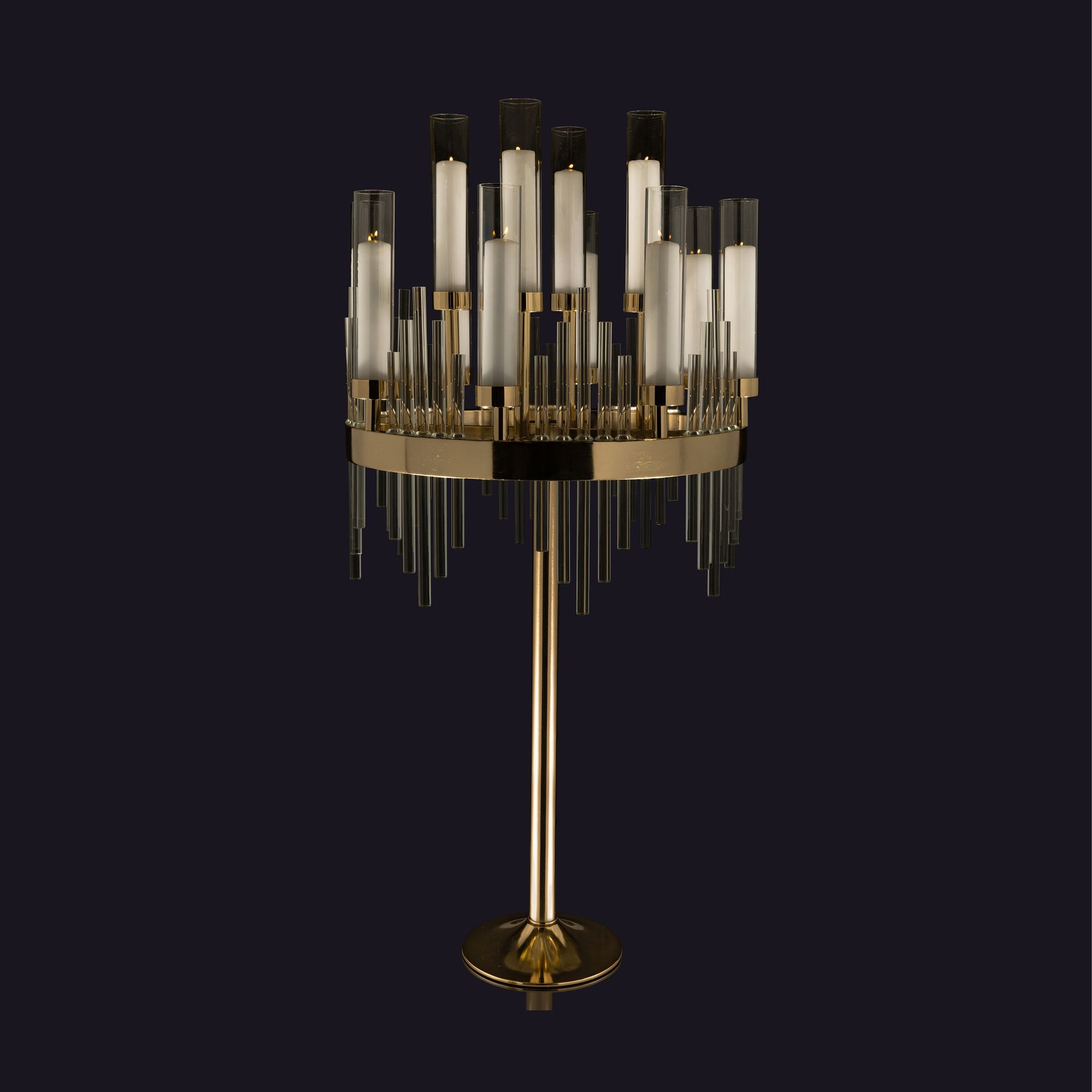 Opulent Crown Candelabra
