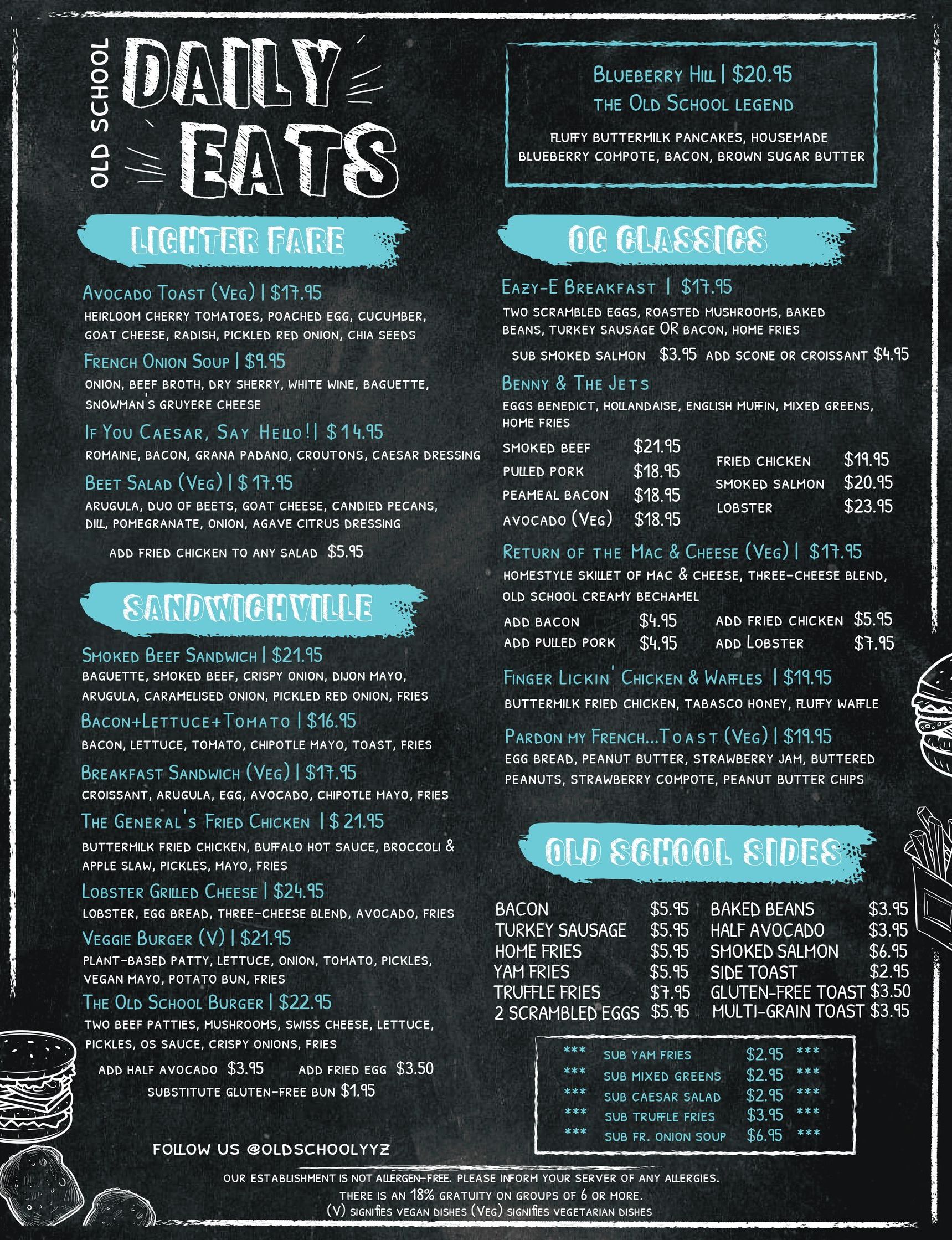 Toronto Restaurant & Patio - Old School YYZ