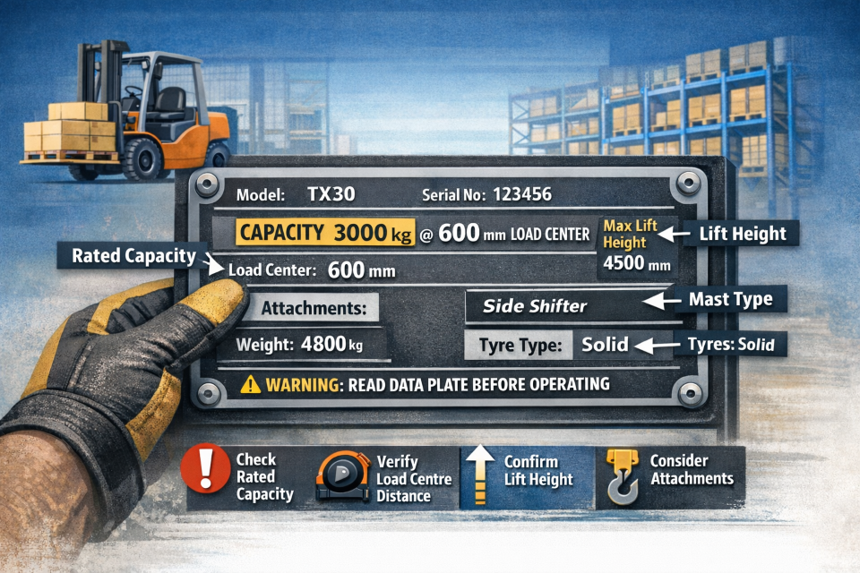 How to Read a Forklift Data Plate
