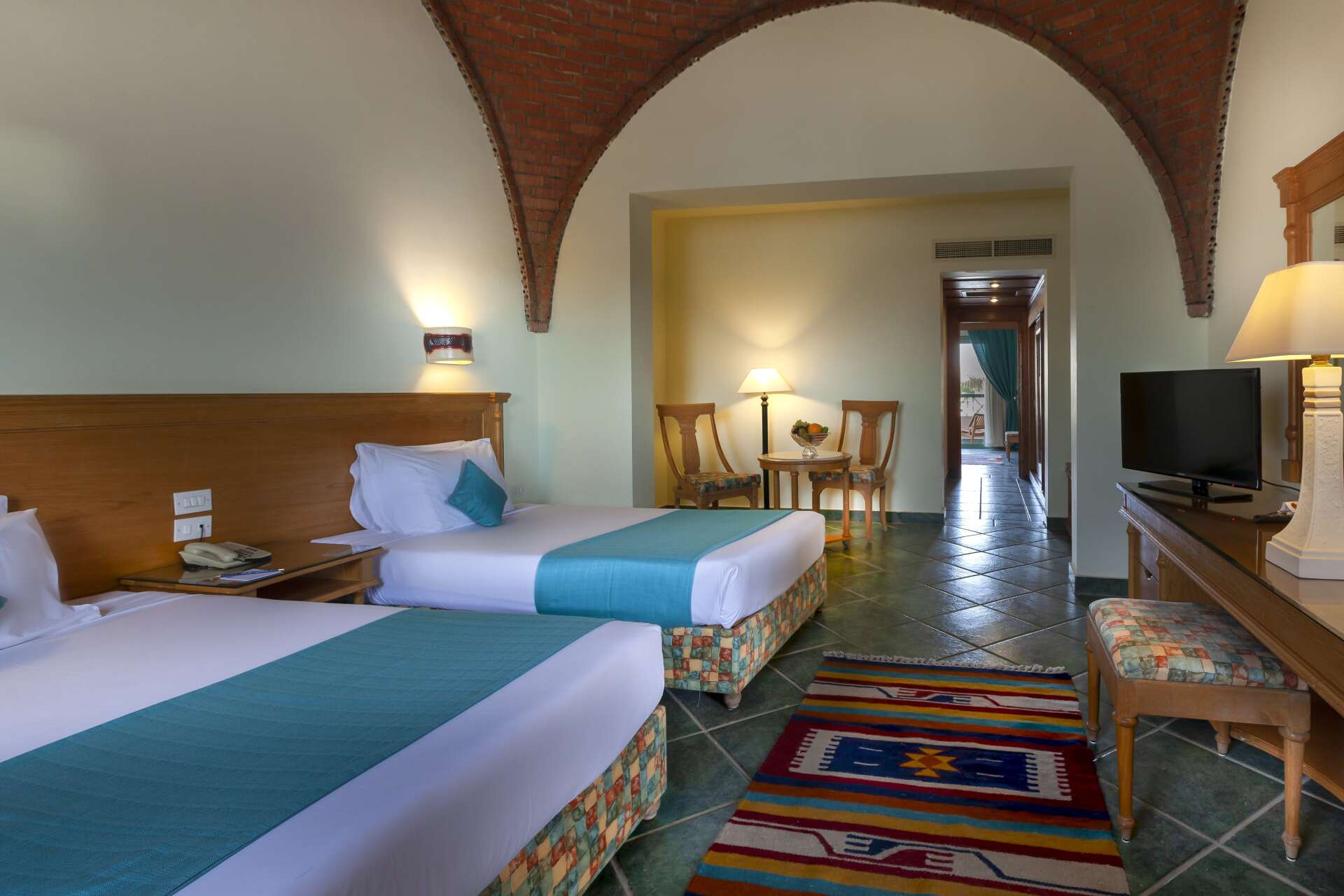 Family Room with Pool View | Akassia Swiss Resort
