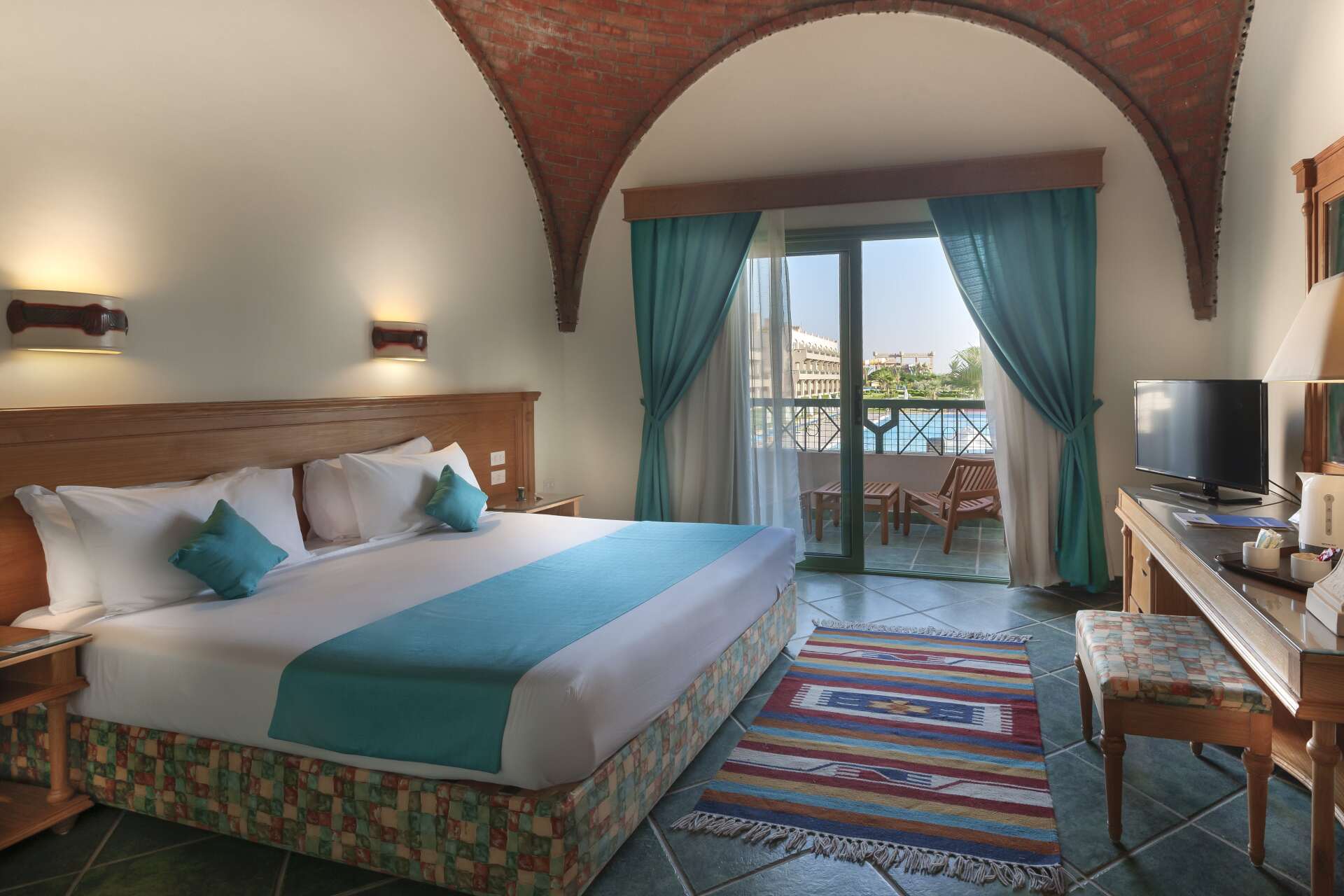 Family Room with Pool View | Akassia Swiss Resort