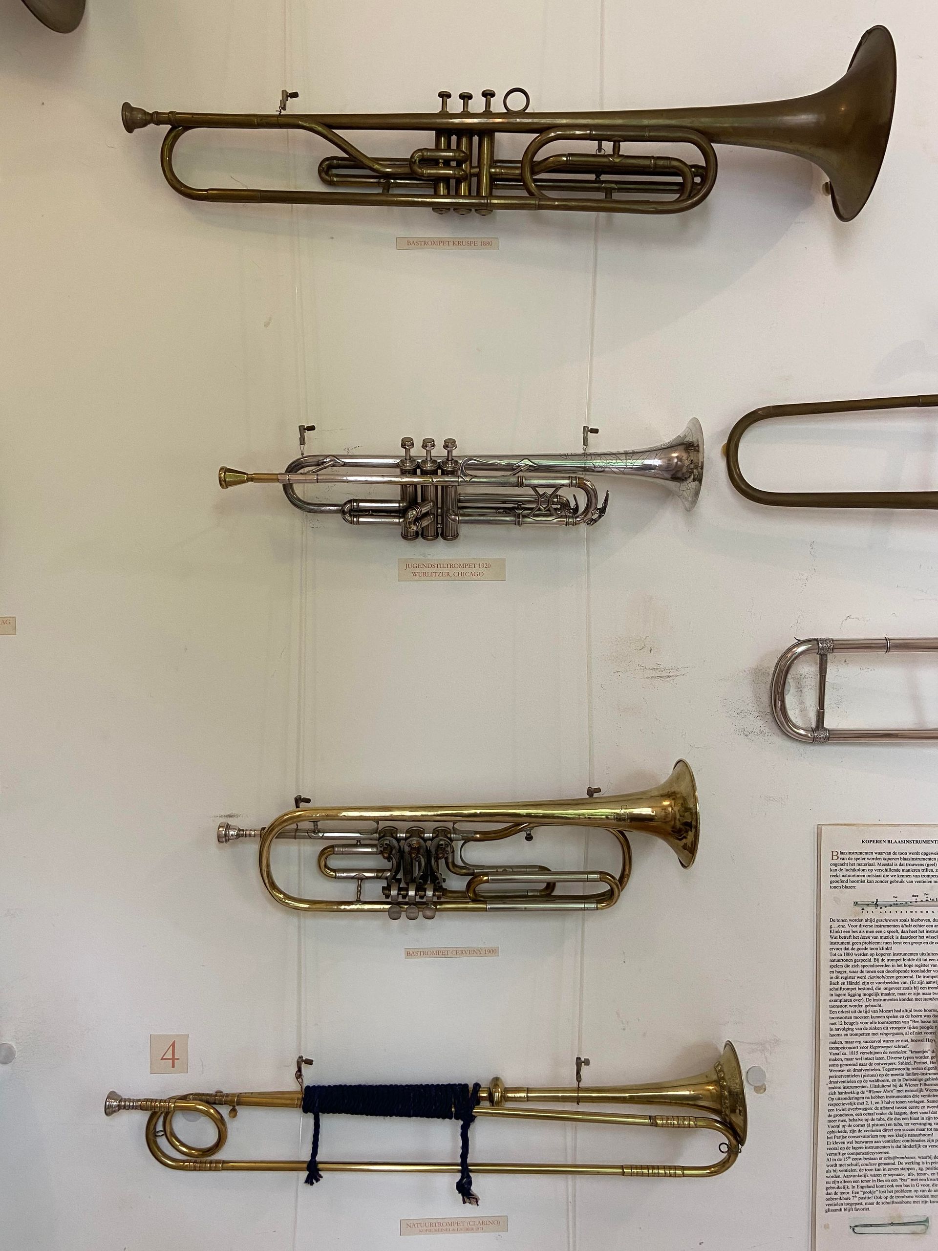 Koperen blaasinstrumenten | Museum Vosbergen