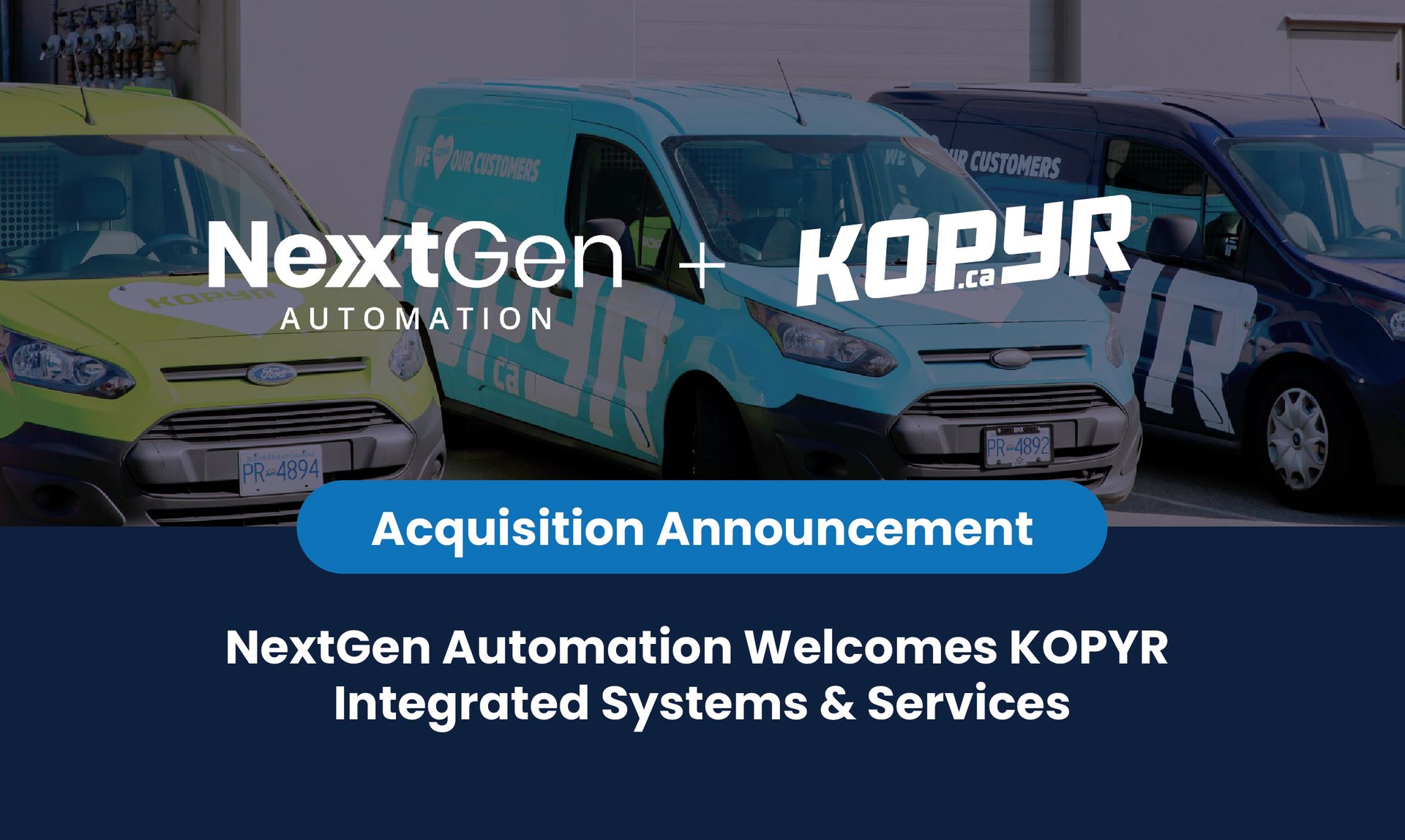 NextGen Automation Acquires KOPYR Integrated Systems & Services Inc.