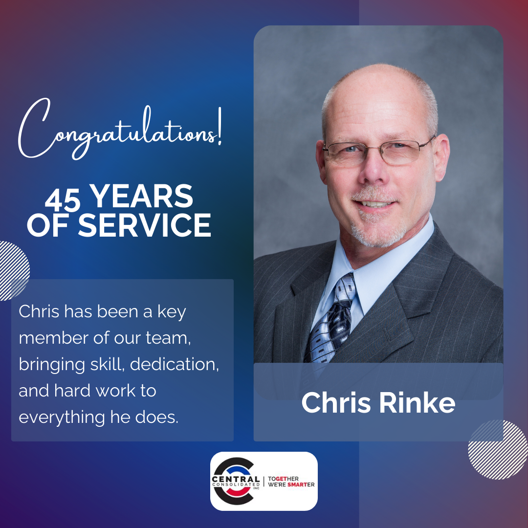 45 Years of Service!