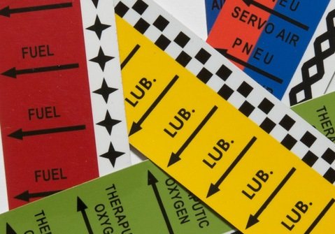 Ackerman Printing and Photoanodize | Piping Lables