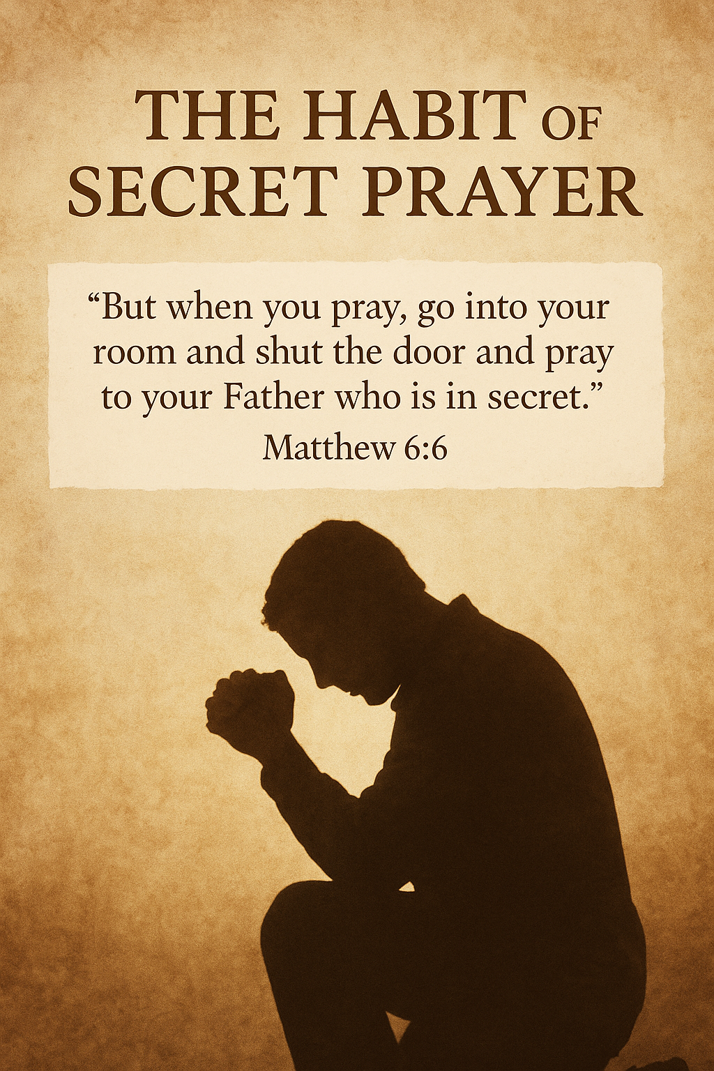The Habit of Secret Prayer!