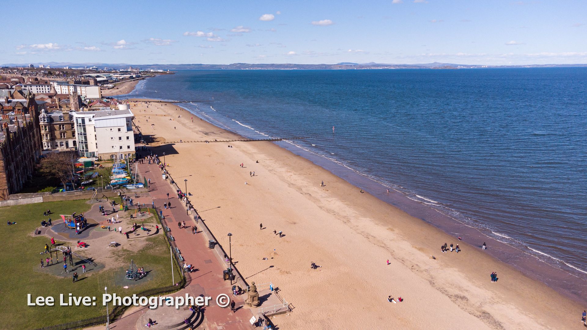 Swimming at Portobello Beach