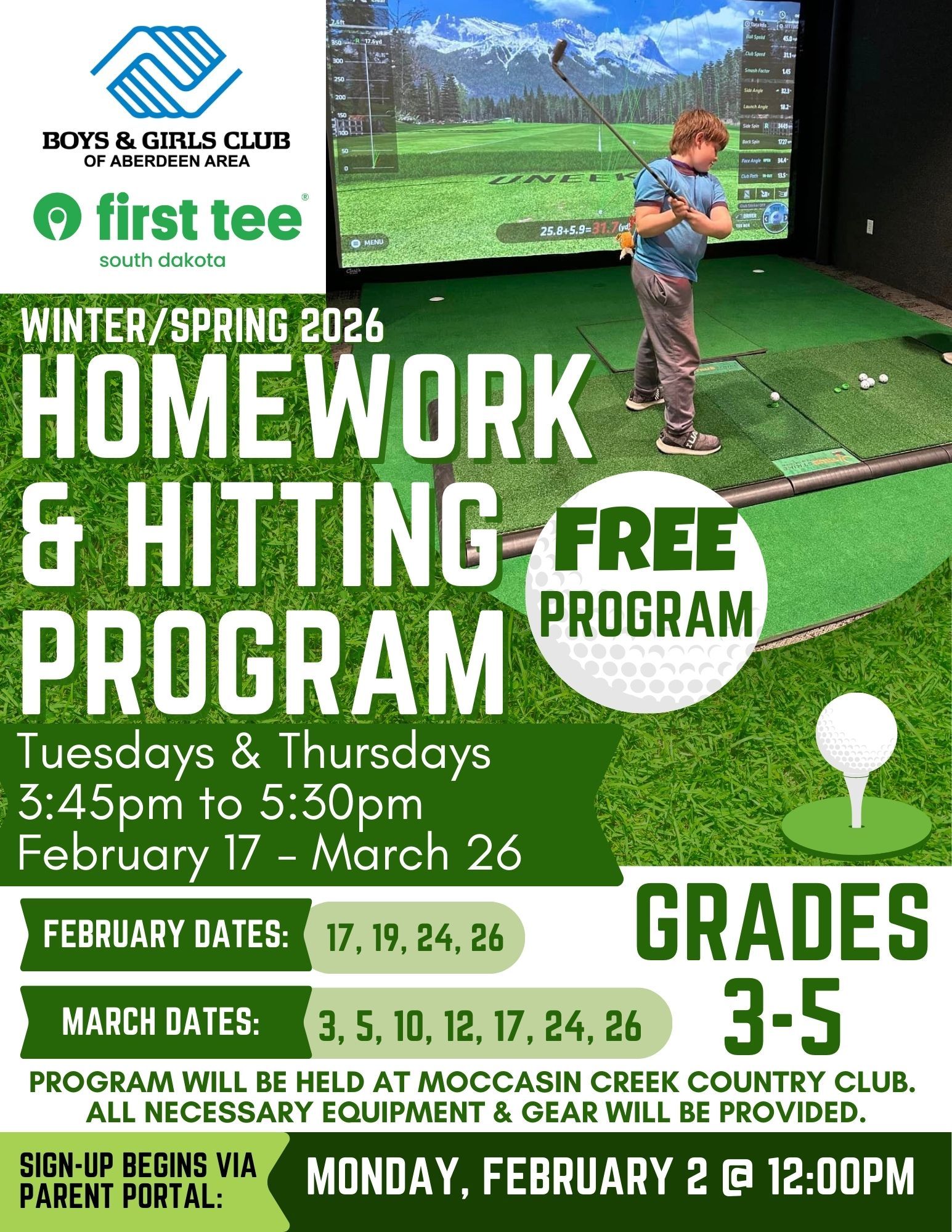 Grades 3-5 Homework & Hitting Program