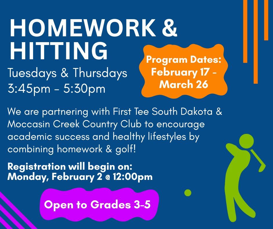 Grades 3-5 Homework & Hitting Program