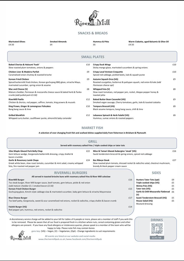 The River Mill - Pub & Restaurant St Neots - Make A Reservation