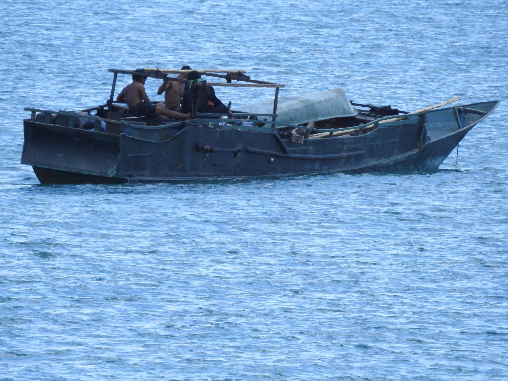 Evidence of people smuggling on illegal foreign fishings boats