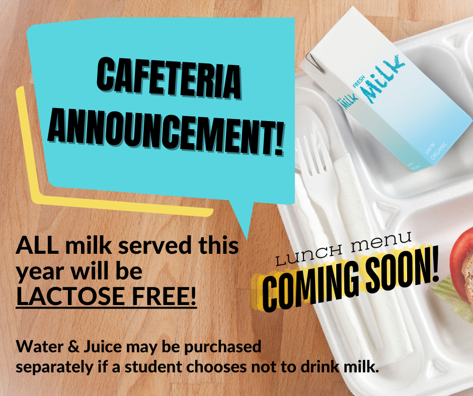 Catholic Central Diocese | Cafeteria Schedule 2023-24