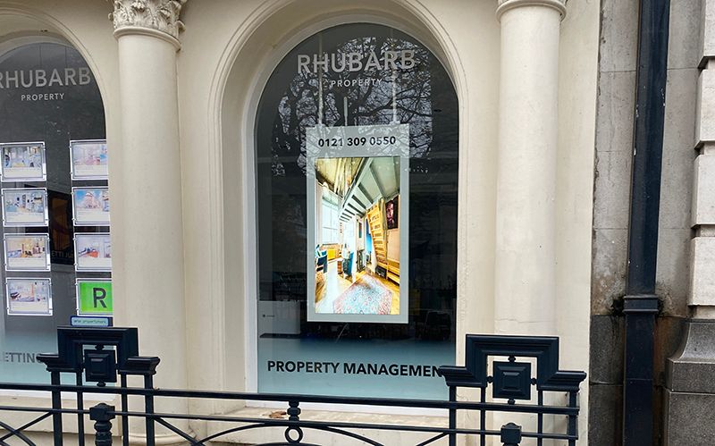 Hanging Double-Sided Window Displays